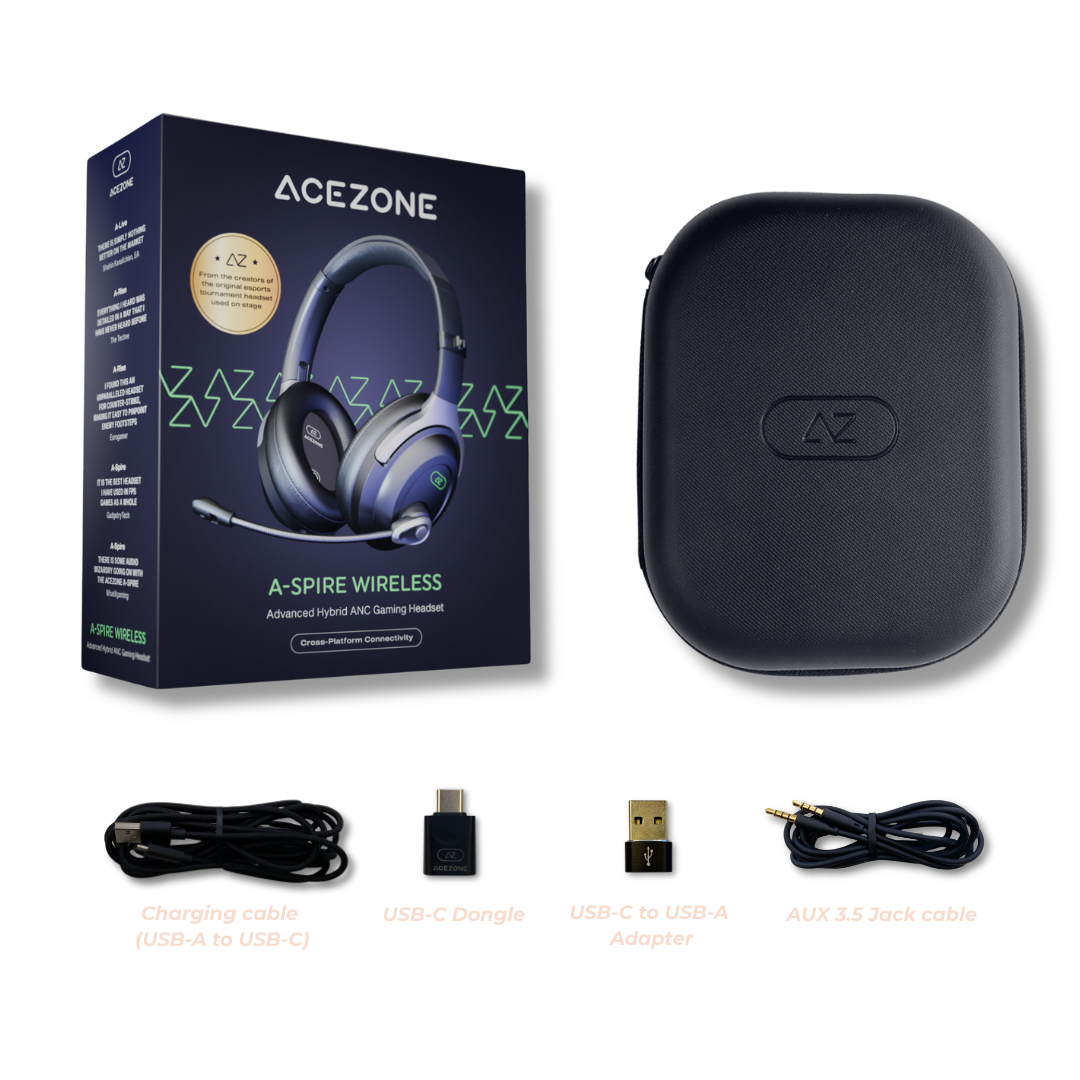 A-Spire Wireless - Hybrid ANC Gaming Headset for cross-platform gaming ...