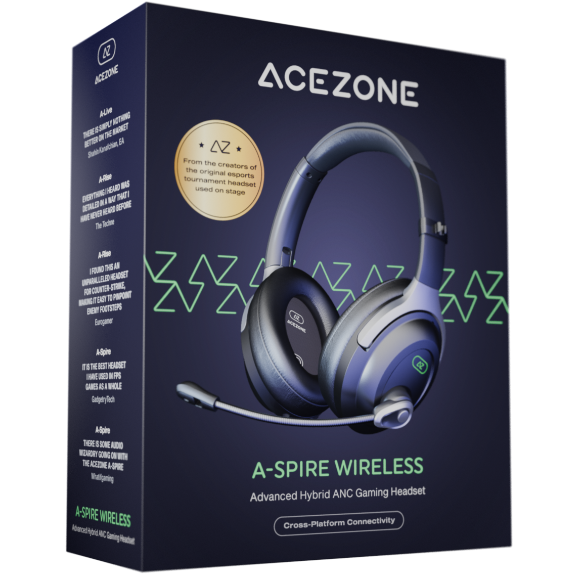 A-Spire Wireless - Hybrid ANC Gaming Headset for cross-platform gaming ...
